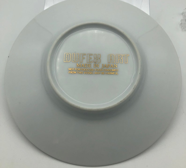 Duffex Art Porcelain 6" Plate With Beautiful Cathedral Art and 24K Gold ...