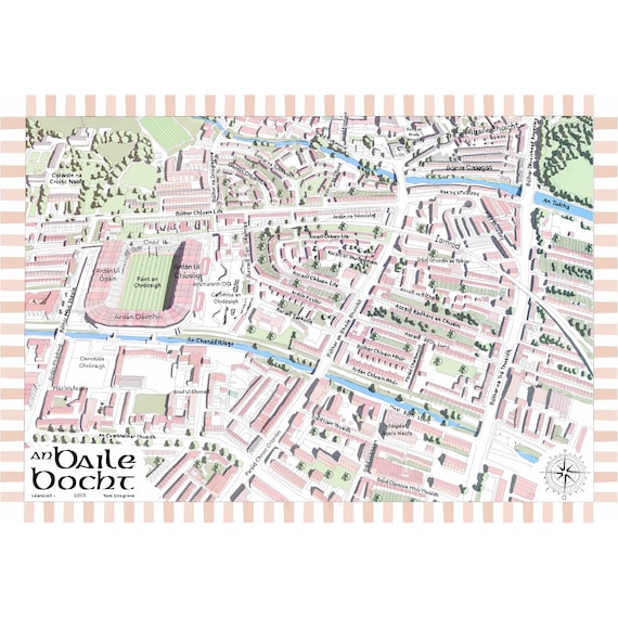 A3 Croke Park Map as Gaeilge - Etsy