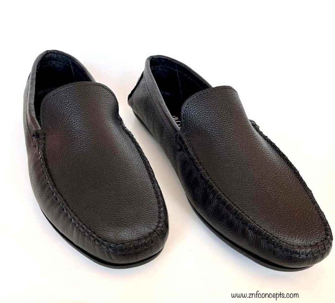Sleek Genuine Leather Loafers for Narrow to Medium Width Feet – Ideal ...