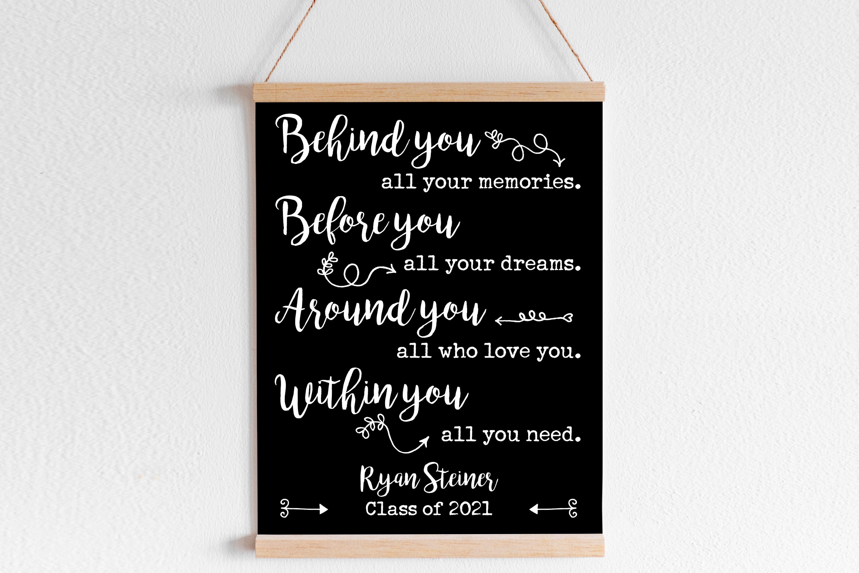 Personalized Graduation Gift Behind You All Your Memories | Etsy