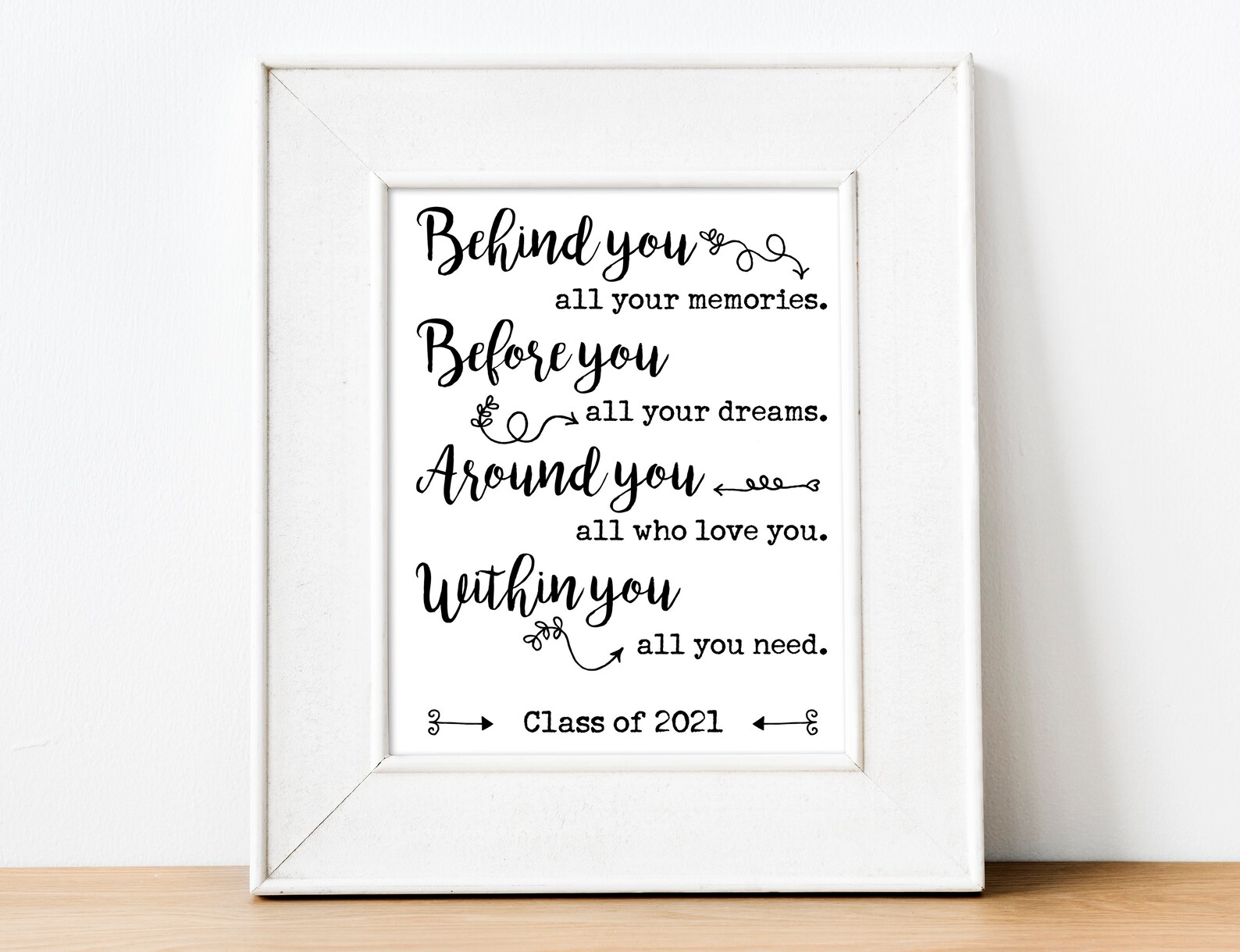 Personalized Graduation Quote Print, Inspirational Grad Quote (digital ...