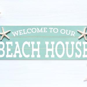 Welcome to Our Beach House Sign: Coastal Starfish Decor - Etsy