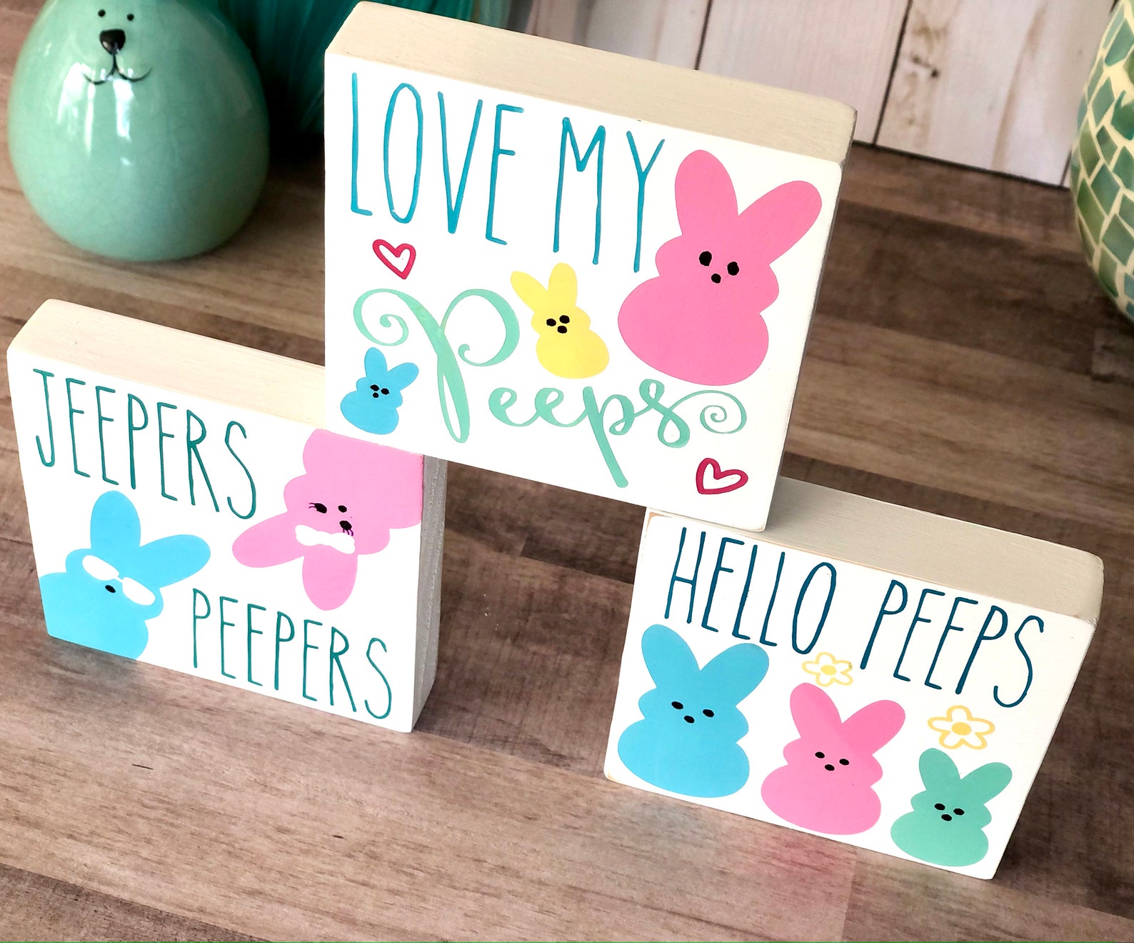 Easter Peep Signs Jeepers Peepers Hello Peeps Love My Peeps | Etsy