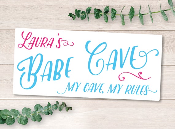 Personalized Woman Cave Signs
