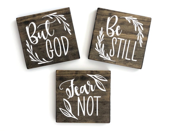 Be Still Sign but God Sign Fear Not Sign Scripture Signs Bible | Etsy