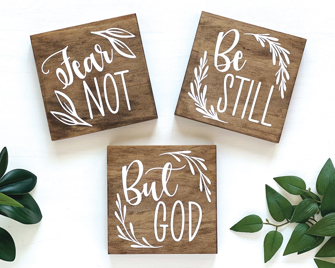 Be Still Sign but God Sign Fear Not Sign Scripture Signs Bible Verse ...