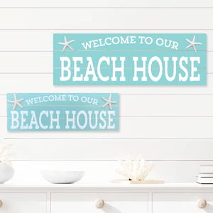 Welcome to Our Beach House Sign: Coastal Starfish Decor - Etsy
