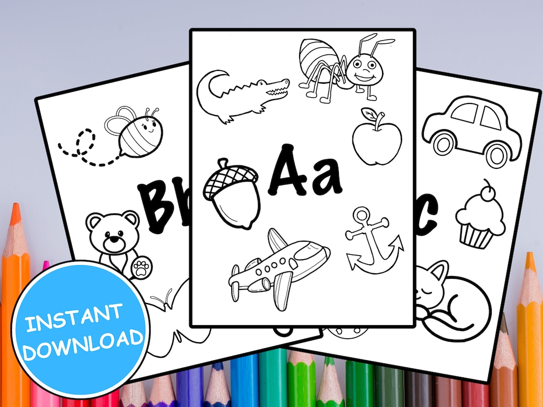 Alphabet Coloring Pages, Homeschool Worksheets, ABC Coloring for ...