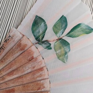 Red Rose Hand Painted Fan, Spanish Hand Fan - Etsy