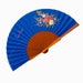 Hand Fan With Silver Flowers - Personalization Option, Hot Summer ...