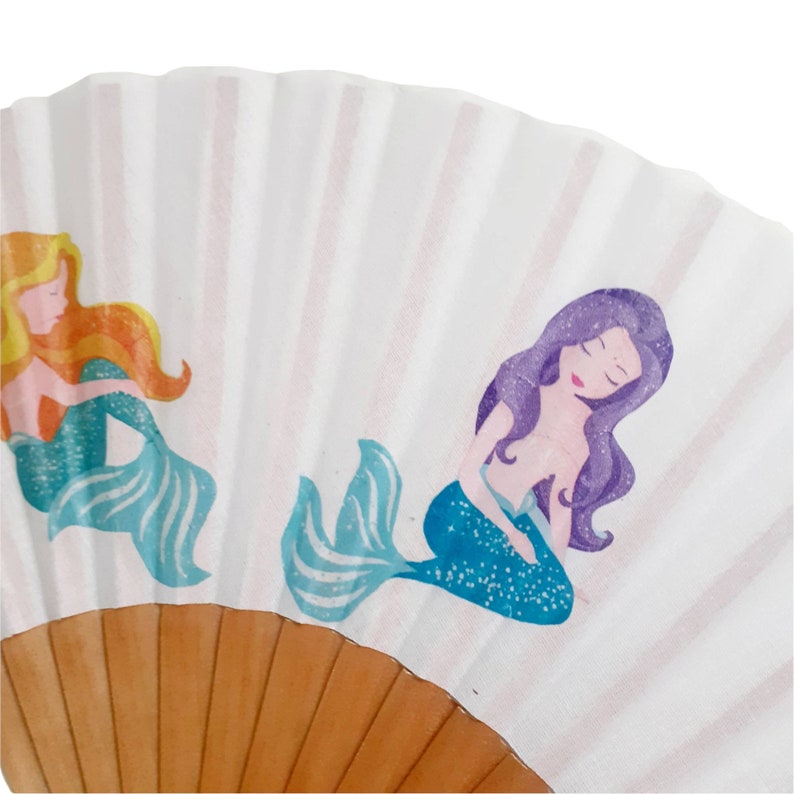 Mermaid Kids Hand Fan, Personalizad Option, Personalizad Gift for Girl ...