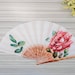 Red Rose Hand Painted Fan Spanish Hand Fan - Etsy
