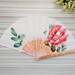 Red Rose Hand Painted Fan Spanish Hand Fan - Etsy