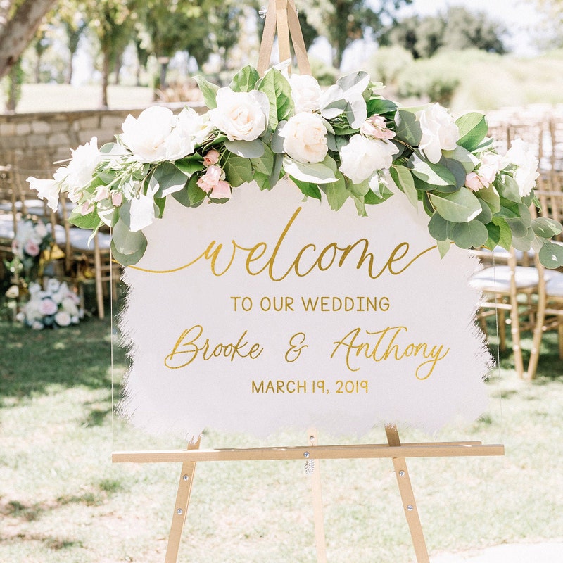 Painted Wedding Sign - Etsy