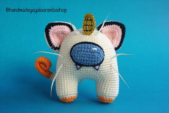 Pokemon Meowth Amigurumi Pattern Among Us Crochet Pdf | Etsy