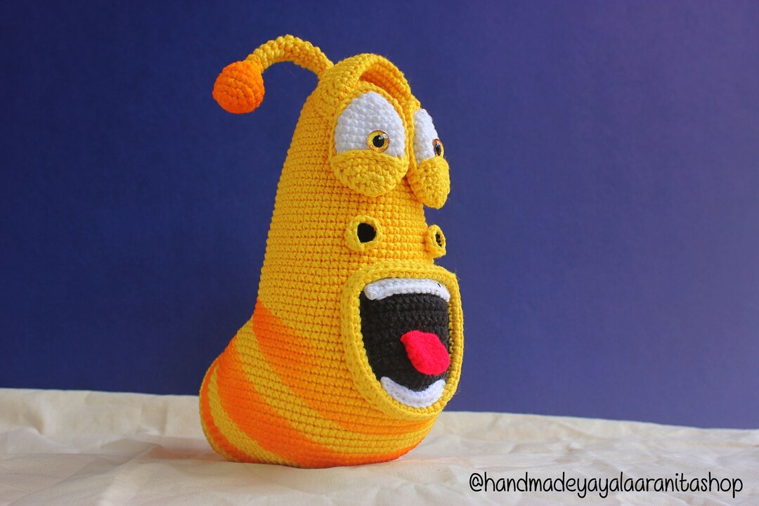 Amigurumi Doll, Yellow Larva Cartoon, Red Larva, TUBA Entertainment ...