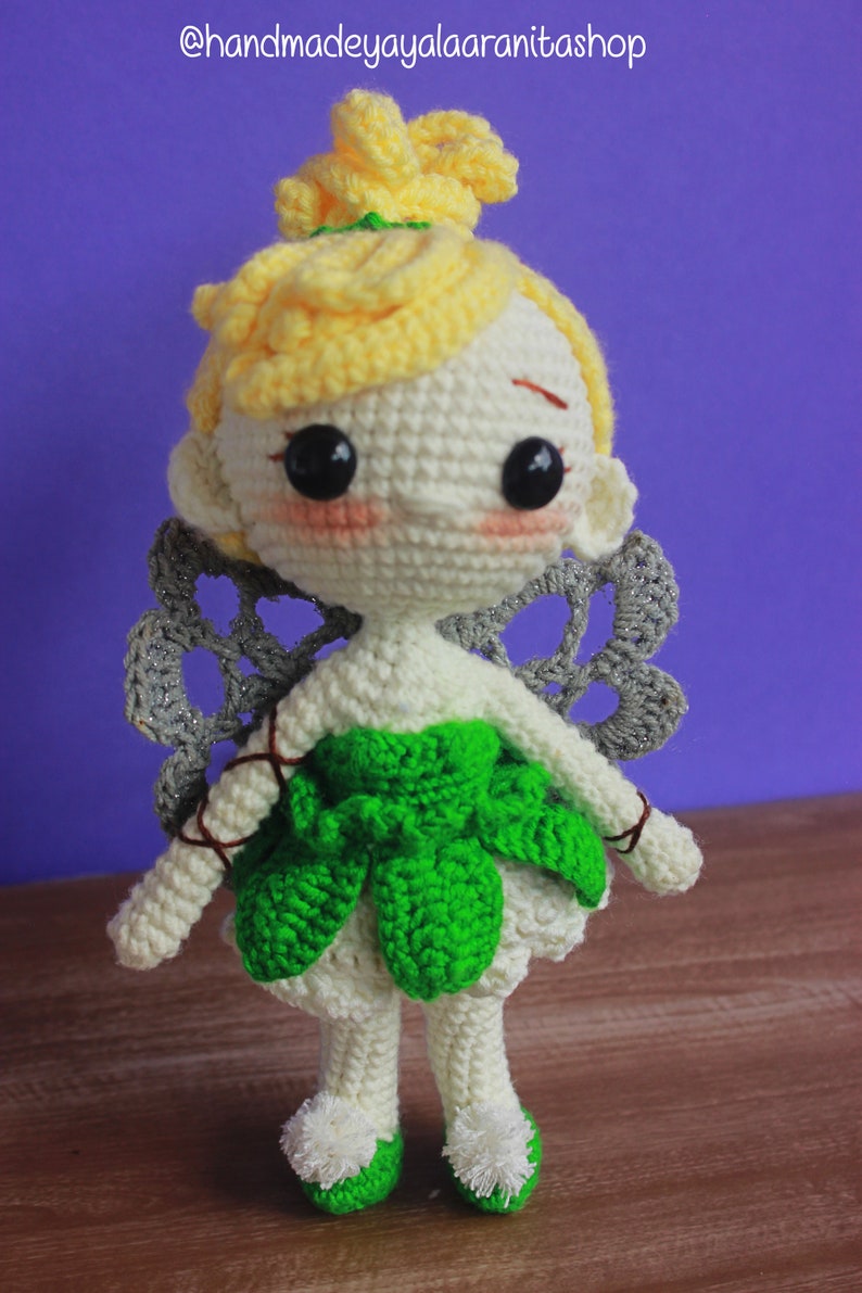 Amigurumi Doll Tinker Bell Disney Peter Pan Crochet Toy - Etsy