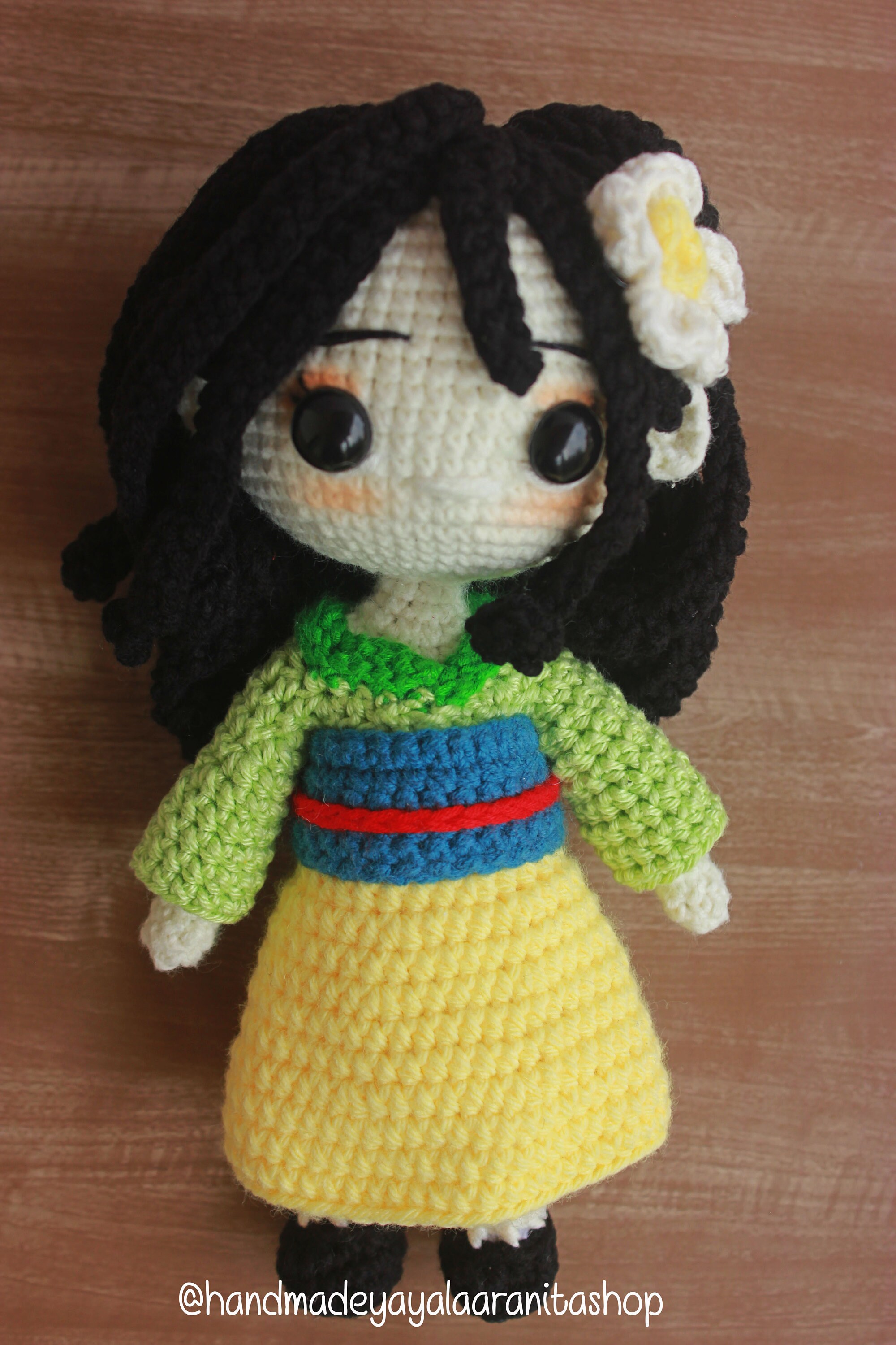 Amigurumi doll Mulan Disney china warrior Crochet toy | Etsy