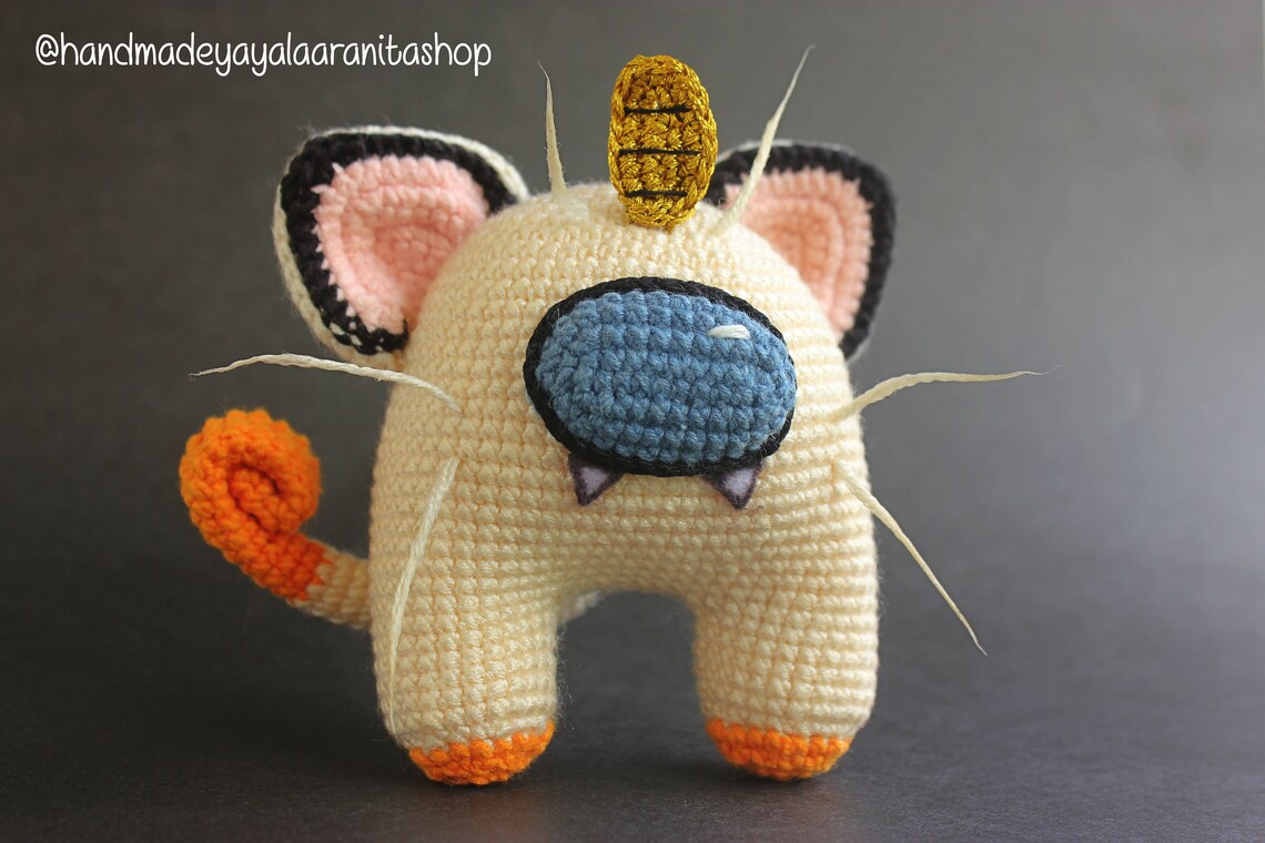 Pokemon Meowth Amigurumi Pattern Among Us Crochet Pdf - Etsy