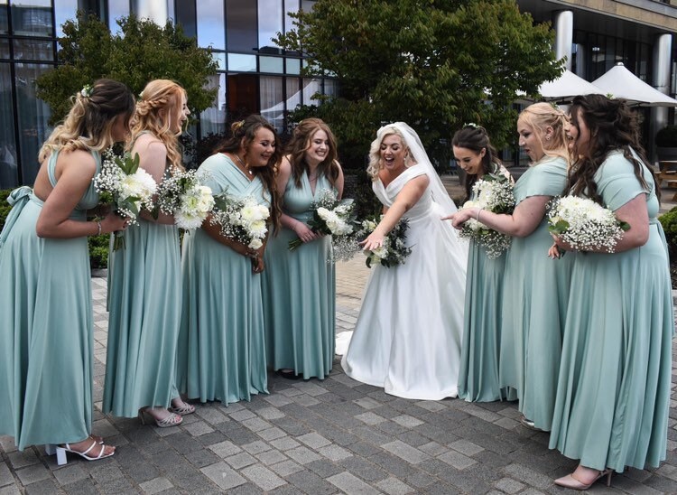 Sage Green Infinity Dress for Bridesmaid,convertible Dress,infinity ...