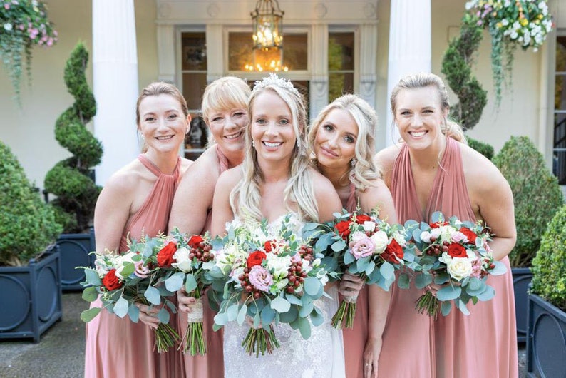 Dusty Rose Bridesmaid Dress,convertible Dress,infinity Dress,infinity ...