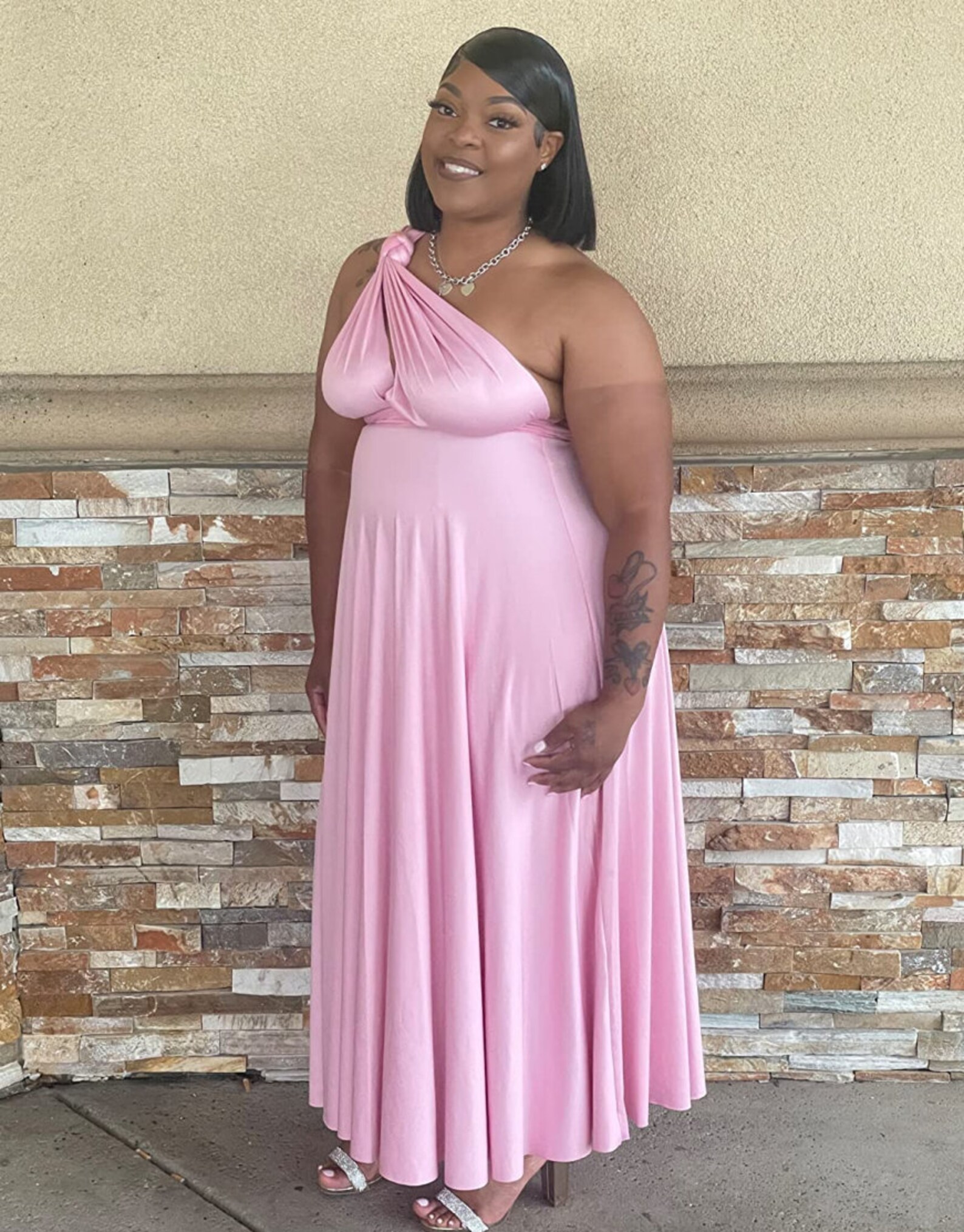 Blush Pink Infinity Dress,bridesmaid Dress for Wedding,convertible ...