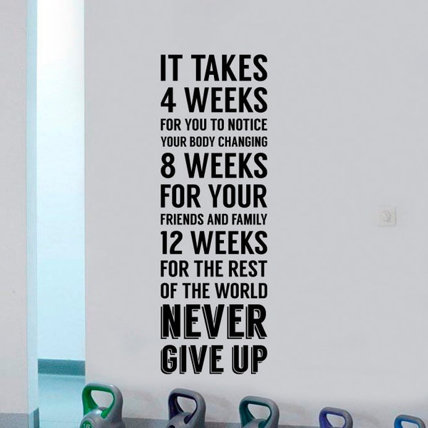 Gym Wall Decal - Etsy