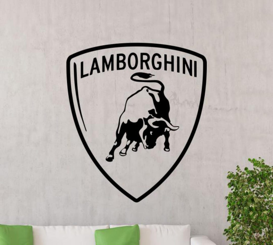 Lambo Wall Decal Vinyl Sticker Logo Sign Wall Art Decor Gift Poster No ...