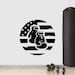 Boxing Decal Vinyl Wall Sticker American Flag Sign USA Boxing Club ...