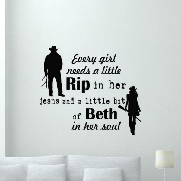 Cowgirl Wall Decal - Etsy