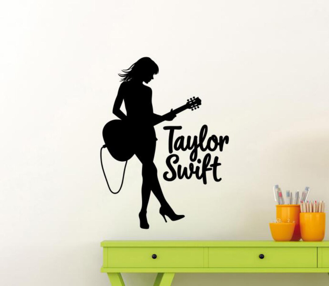 Swift Wall Decal Vinyl Sticker Music Swiftie Wall Art Decor Stencil ...