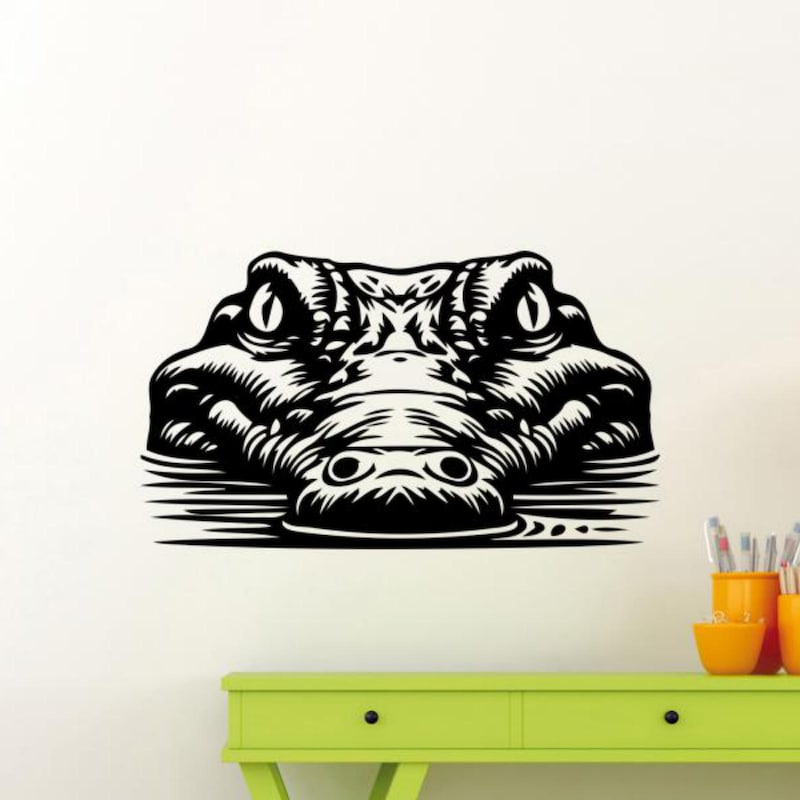 Crocodile Wall Decal Kids - Etsy