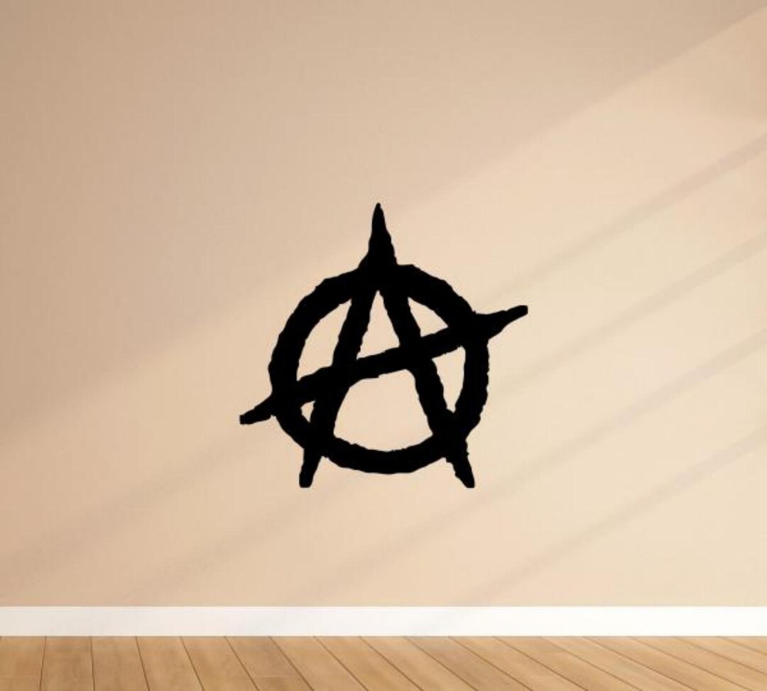 Anarchy Wall Decal Vinyl Sticker Sign Punks Not Dead Wall Art Gift ...