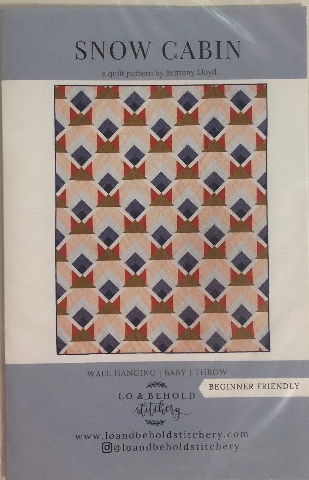 Snow Cabin Quilt Pattern by Lo and Behold Stitchery - Makes 3 Sizes ...