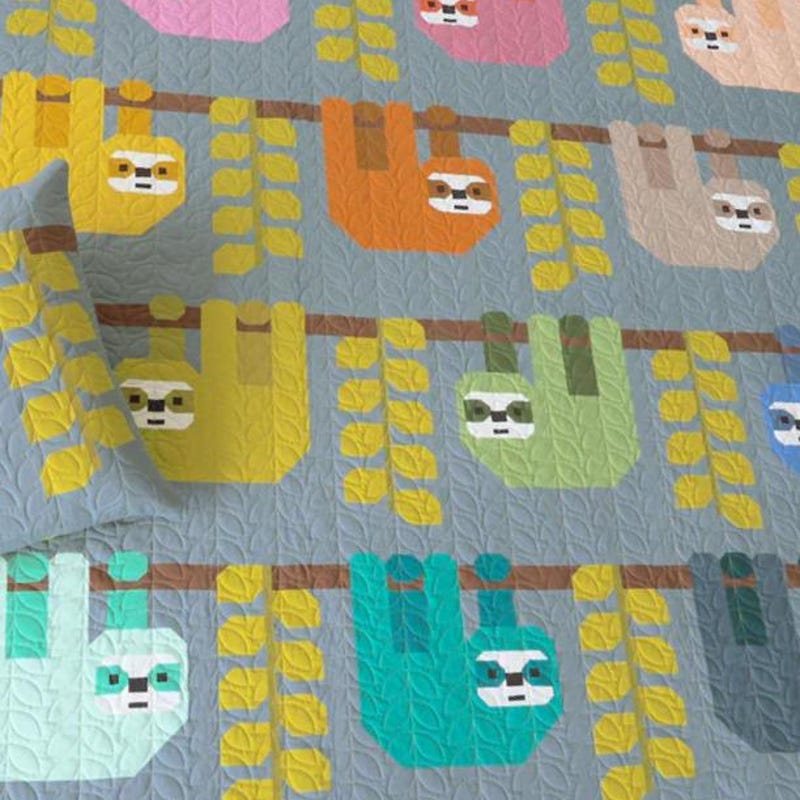 Sloth Quilt Pattern - Etsy