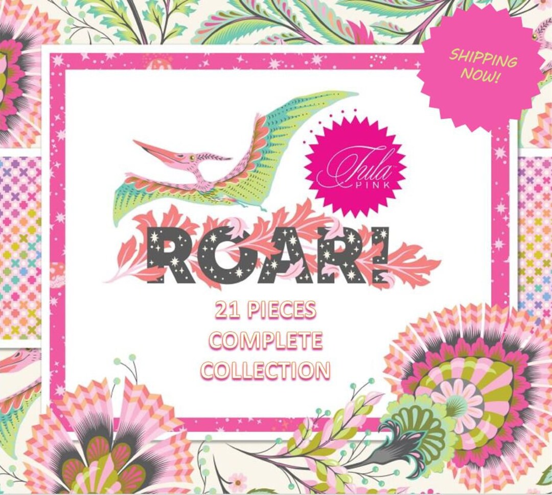 ROAR by Tula Pink for Freespirit Fabrics Complete Collection Full Yard ...