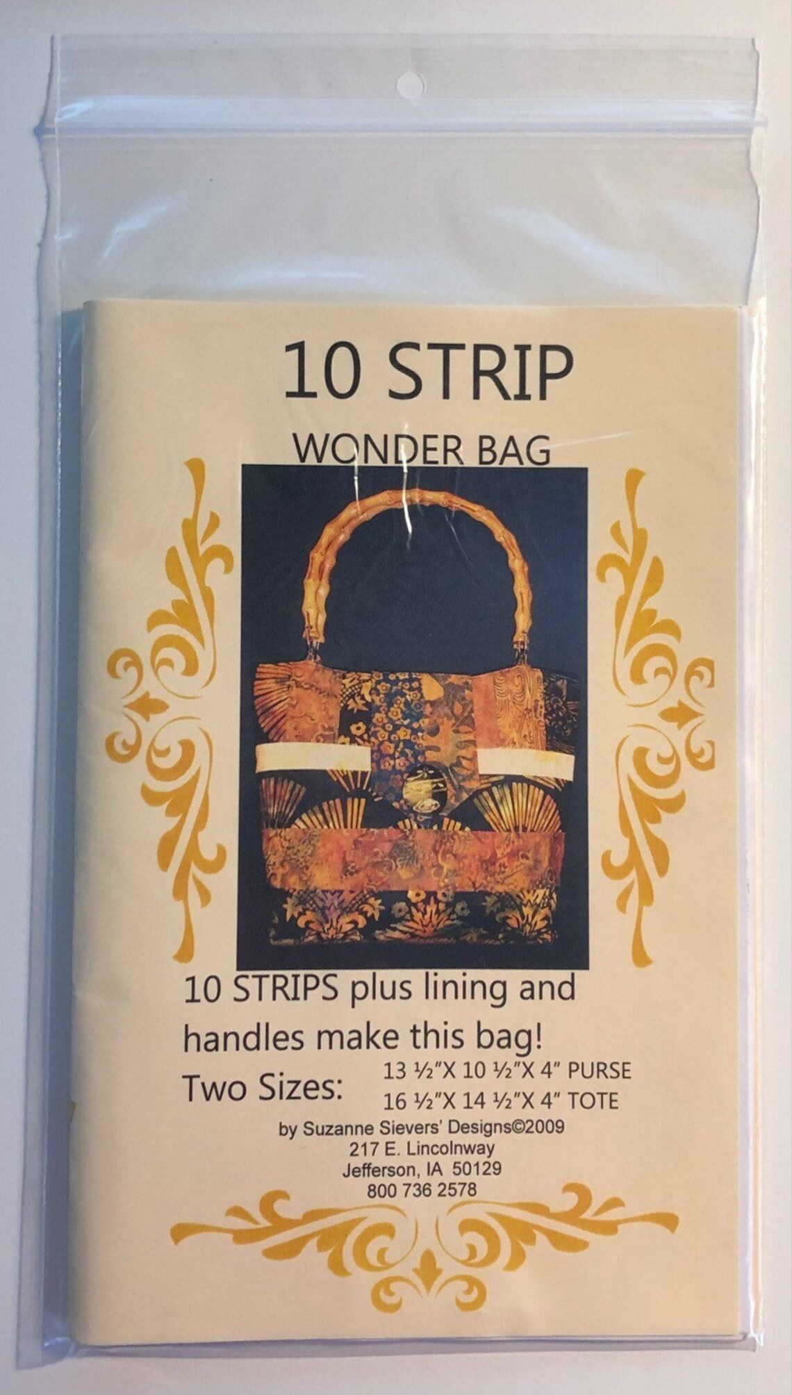 The Wonder Bag Pattern by Suzanne Sievers Just 10 2.5 | Etsy
