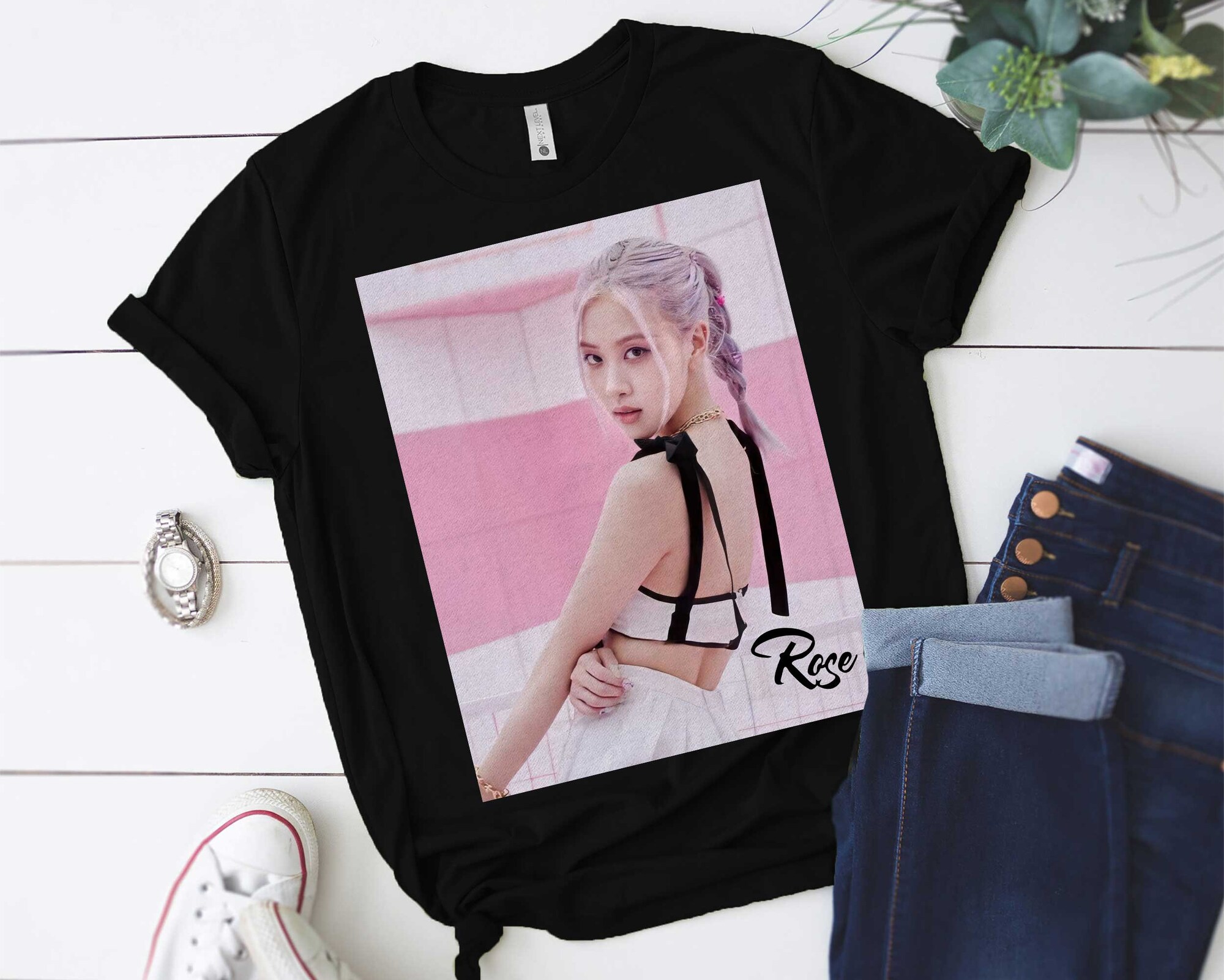 Blackpink Rose T Shirt sold by Corsage Willi | SKU 4778010 | Printerval ...