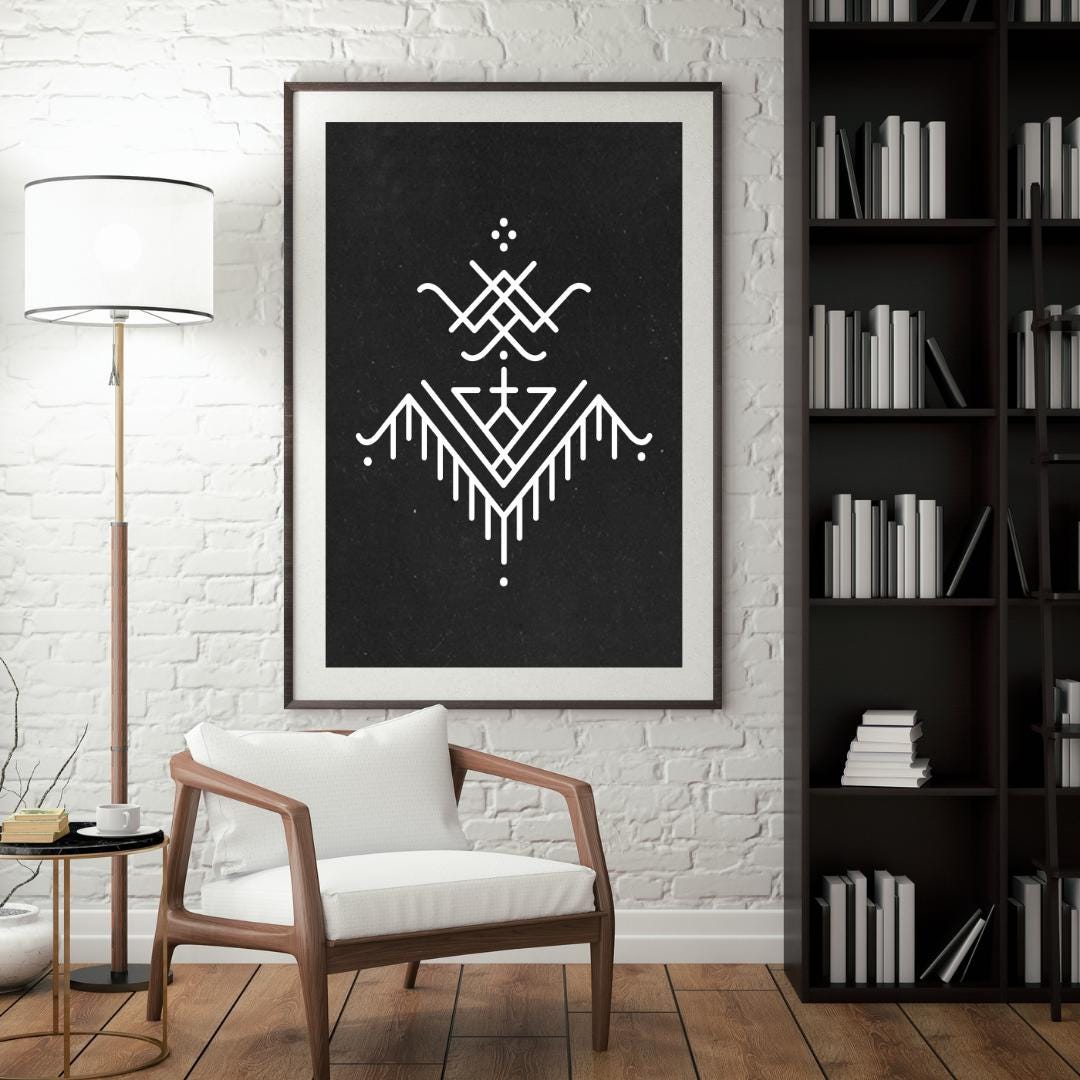 Set of 3 Black & White Wall Art Prints – Ancient African Berber Amazigh ...