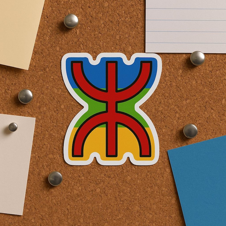 Amazigh Flag Sticker – Berber Symbol Yaz (ⵣ) – Cultural Pride Decal - Etsy