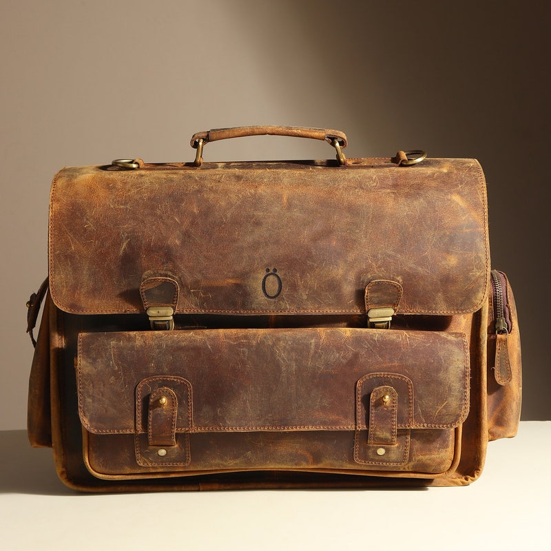 Mens Leather Satchel - Etsy