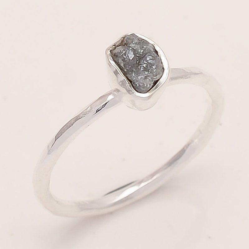 Raw Diamond Ring - Etsy