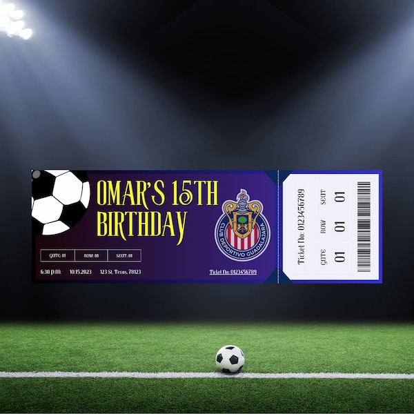 Invitación de chivas - Etsy México