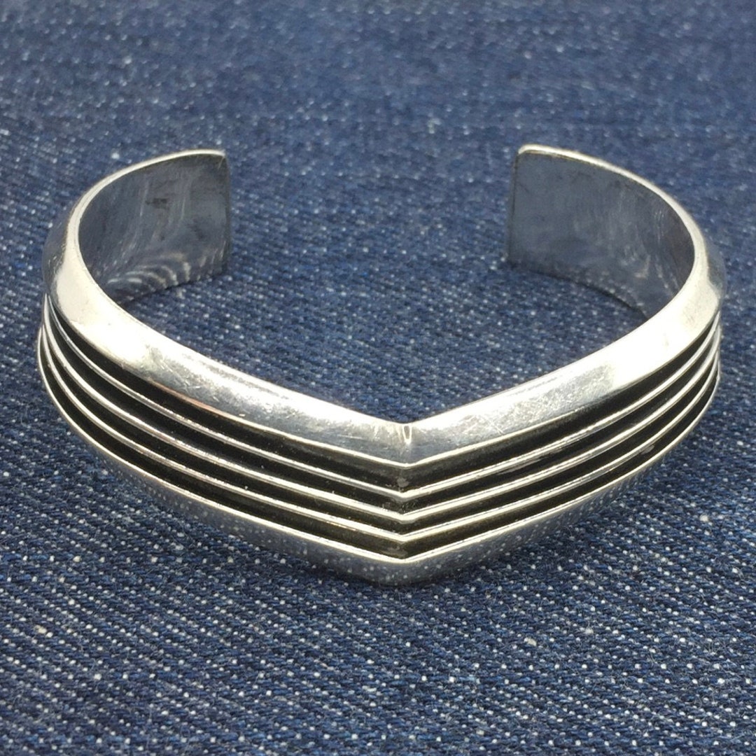 Navajo Tom Hawk Channeled Sterling Silver Cuff Bracelet - Etsy
