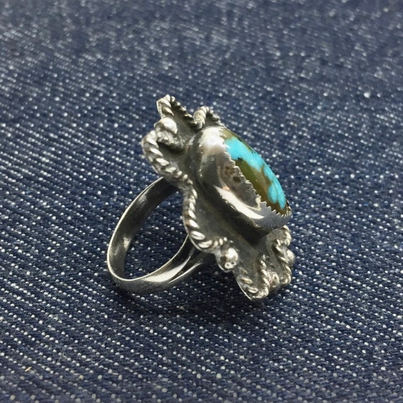 Vintage Native American Free Form Design Turquoise Si… - Gem
