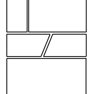 Blank Comic Strip Pages for Drawing and Sticker Sheet - Etsy