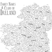 A4 Illustrated Map of Ireland - Irish Surnames and Ancestry - Wall Art ...