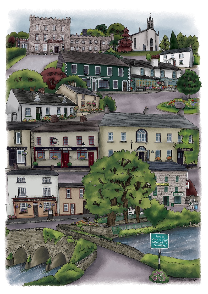 A3 Landmarks of Clonegal - Clonegal Village, Wicklow Wexford - Ireland ...