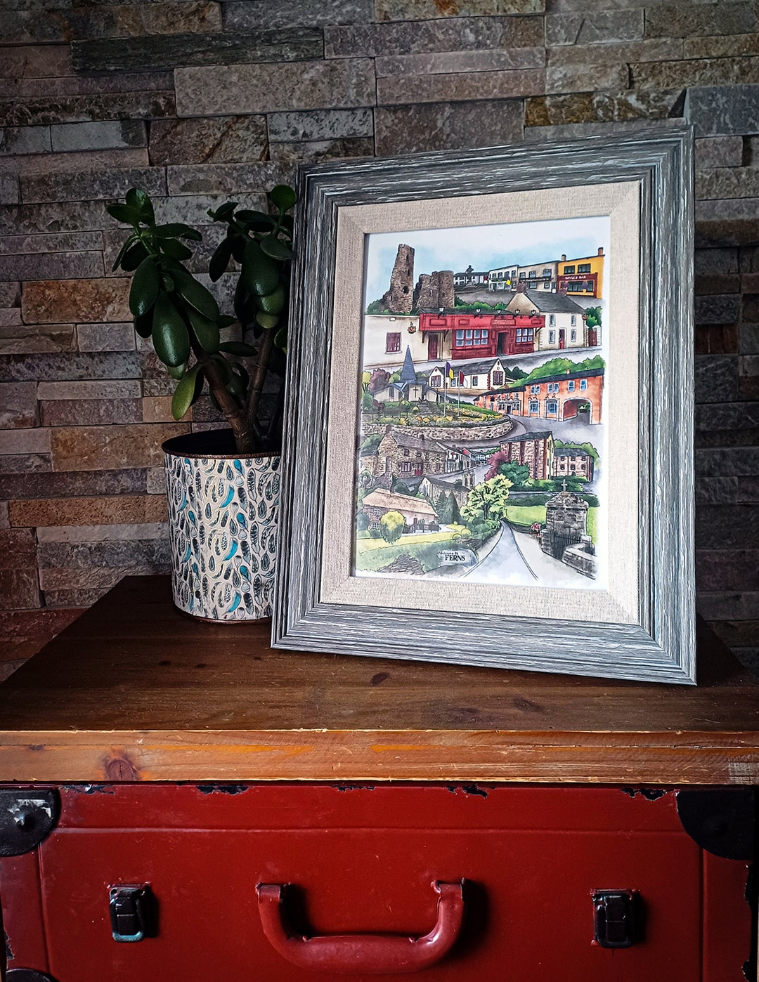 A4 Landmarks of Ferns - Ferns Castle - Ferns Village, Co. Wexford ...