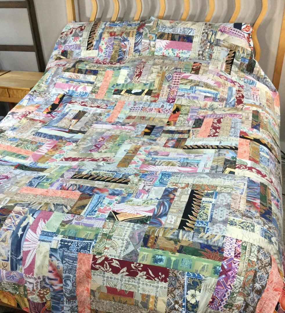 Hawaiian Shirt Quilt, Vacation Shirts, Handmade Custom Quilt, Mens Work ...